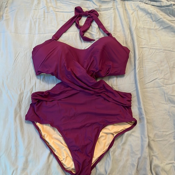 Modcloth | Swim | Modcloth High Dive Purple Suit | Poshmark